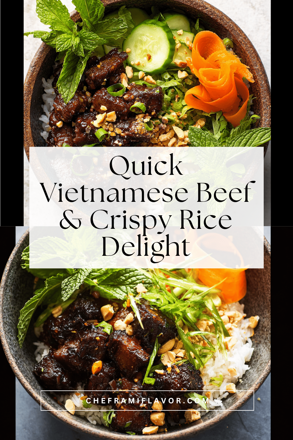 Vietnamese Beef Crispy Rice Bowl Recipe - Quick & Savory Delight