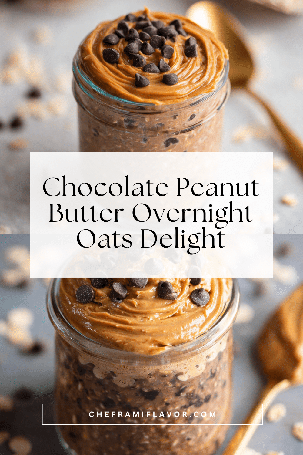 Chocolate Peanut Butter Overnight Oats: Decadent Breakfast Recipe