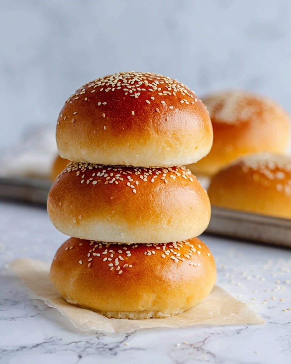 One Hour Sourdough Discard Burger Buns - Easy Homemade Buns